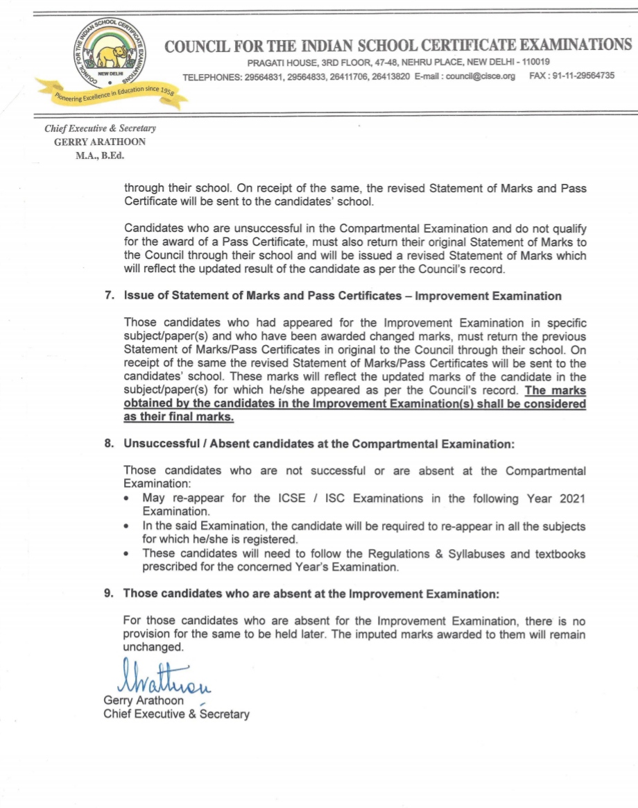 CICSE Announces Dates For ICSE, ISC Compartment Exams - Education Bytes